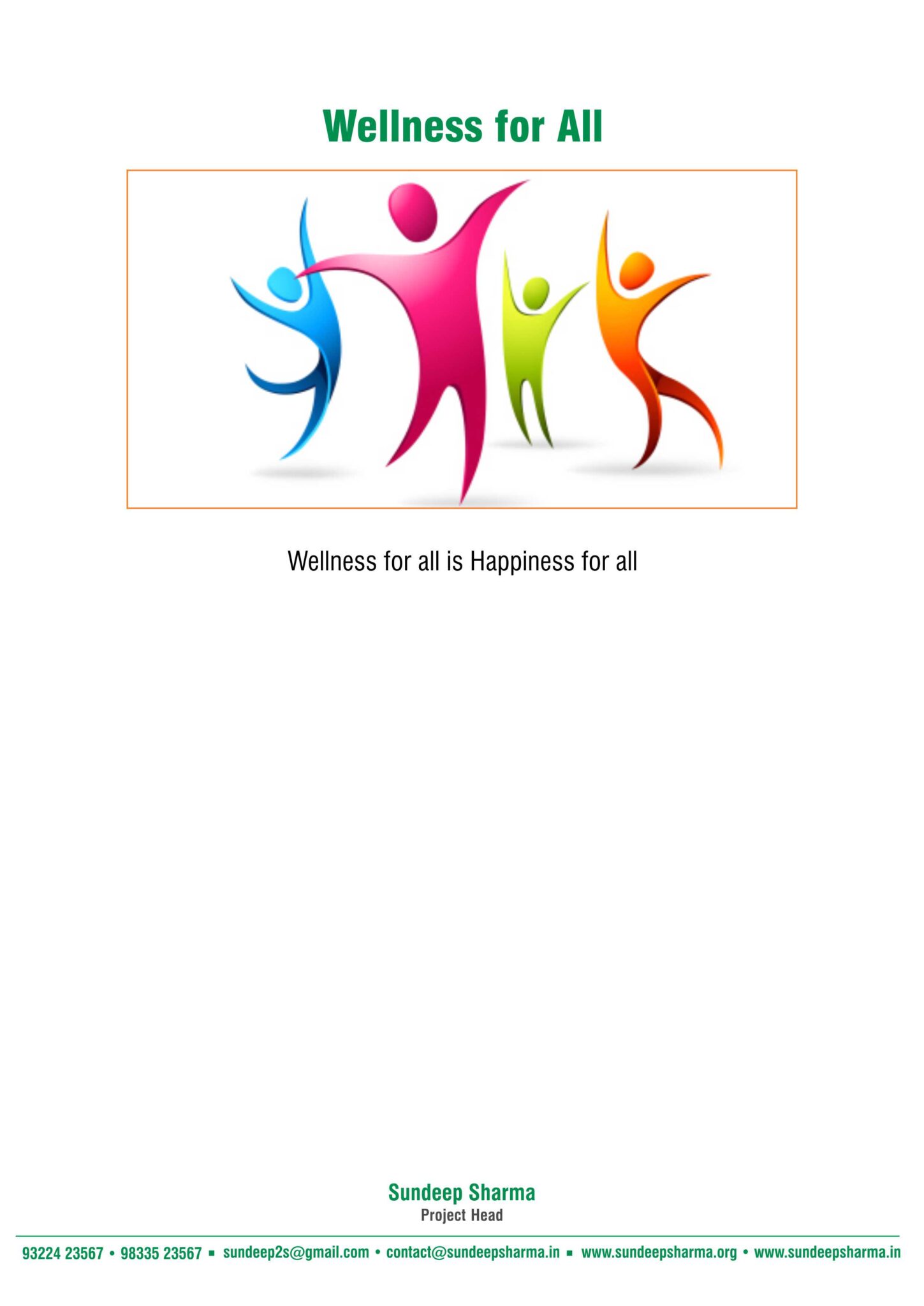 Wellness For All - Sundeep Sharma Foundation